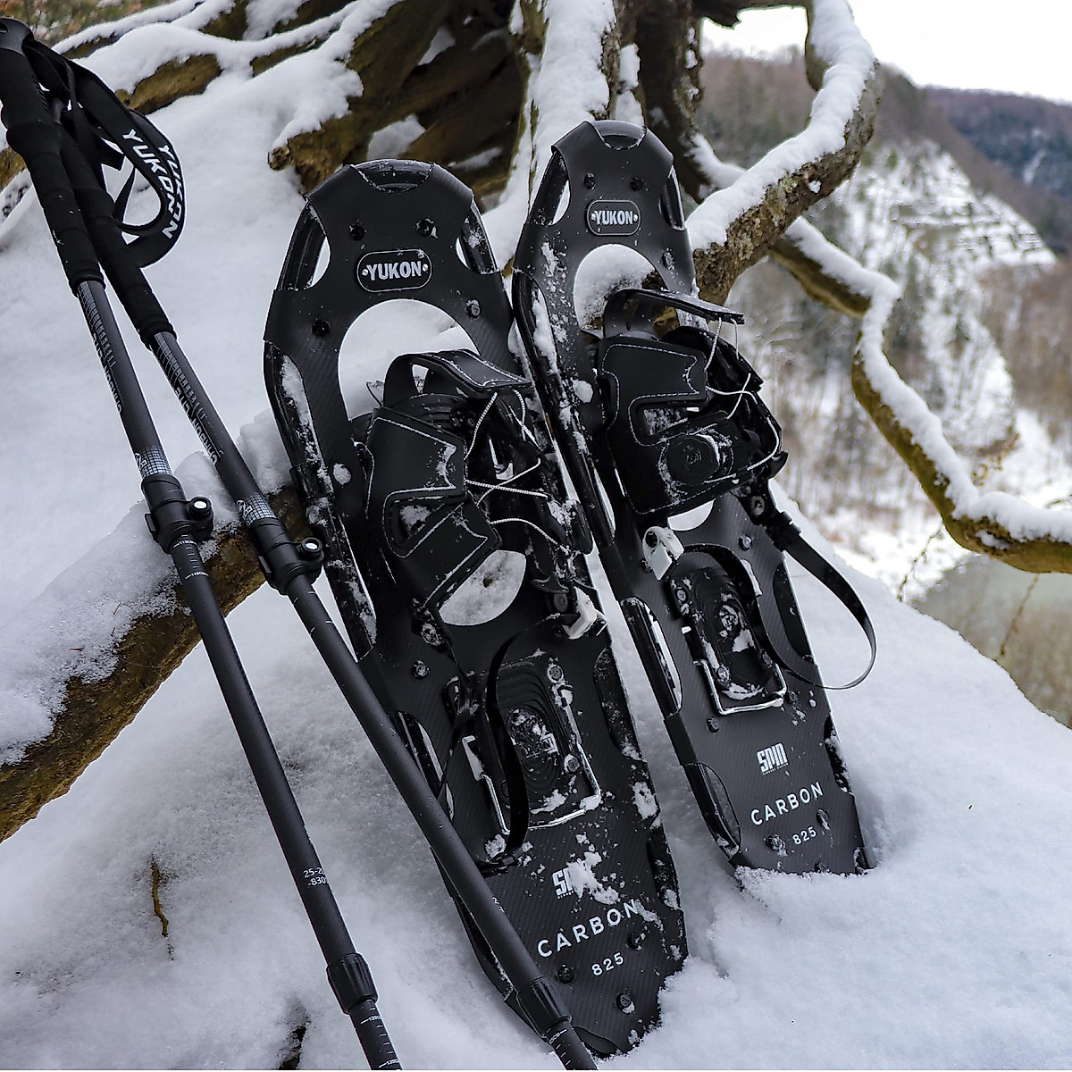 Yukon Charlie's Carbon Spin Snowshoe, 8-inch x 25-inch