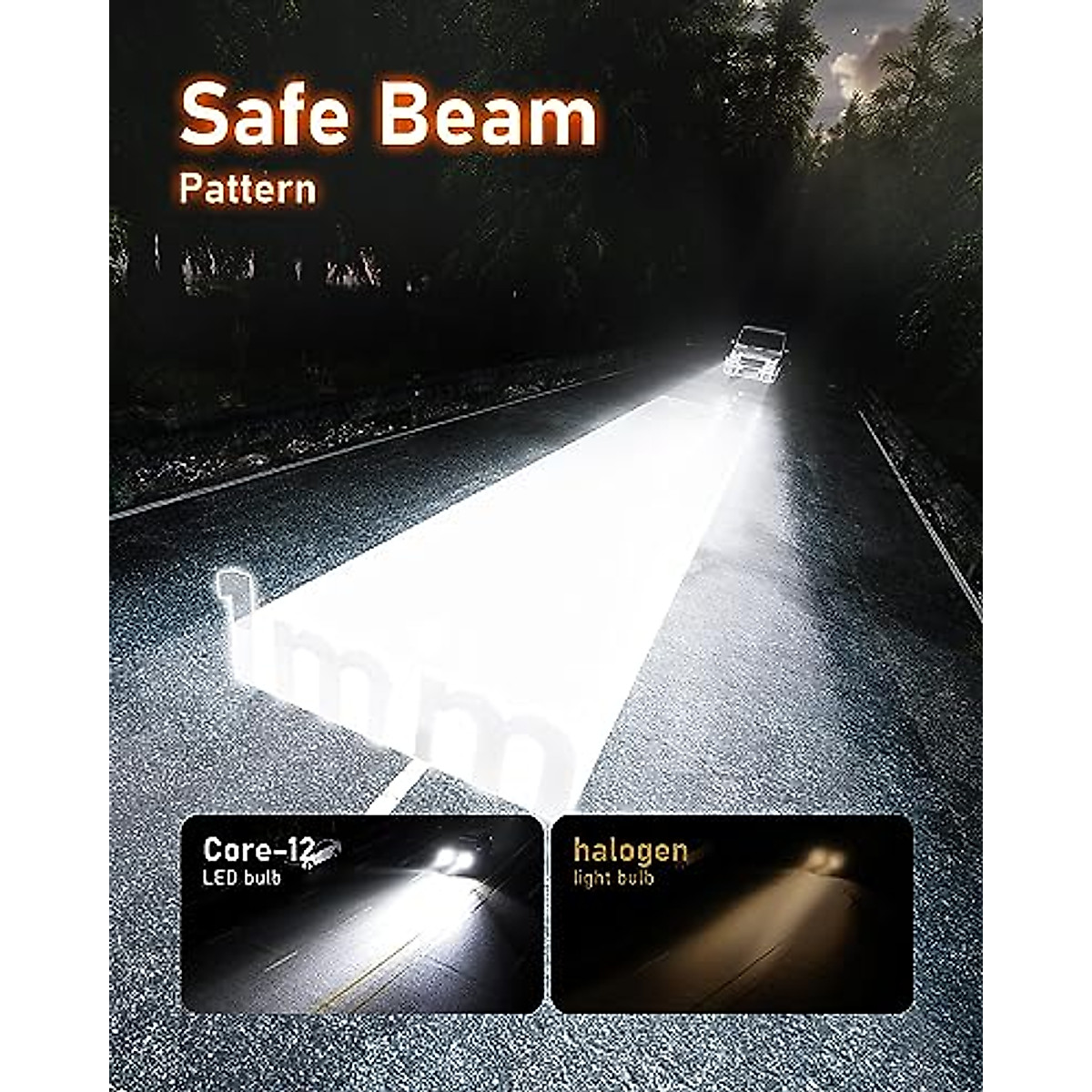 Hikari 2025 25000LM 9006 HB4 LED Bulbs, Fog Light, 45W Upgraded Core-12, High Lumens LED Kit, 6000k Cool White, IP68 Waterproof, Foglight