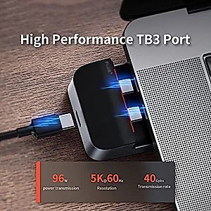 SHYPT USB C HUB to HDMI-Compatible USB 3.0 USB HUB USB Splitter Combined RJ45 Holder 9 in 1 Type C HUB