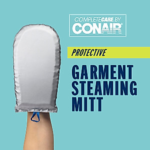 Conair Complete Care Protective Garment Steaming Mitt, Silver and Blue