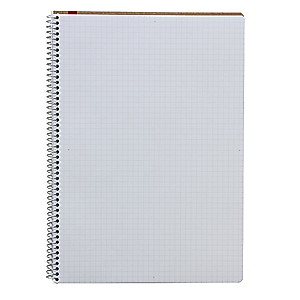 Maruman N246ES Ring Notebook, 0.2 inch (5 mm), Grid Ruled, Basic, B5, 80 Sheets, Set of 5