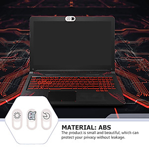 SOLUSTRE 3pcs Camera Privacy Cover Web Camera Cover Webcam Privacy Cover Tablet Laptop Camera for Computer Webcam Cover Slide Sliding Webcam Cover laptoptop Protects Patch Safety Cover abs