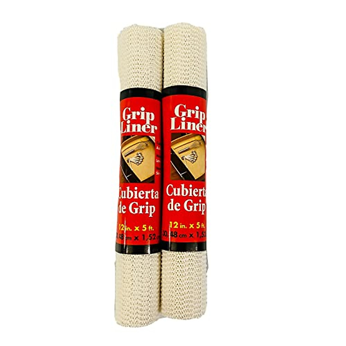 Foam Mesh Grip Shelf/Drawer Liner Mat Glass Mat or Rug Pad Liner Cut to Size 2-Pack, Choose Your Color (White)