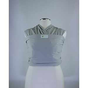 Everyday Wrap Baby Carrier by Beachfront Baby, Boardwalk Gray, one Size, Made with Repreve (Recycled Water Bottles), Water-Friendly, Moisture-Wicking