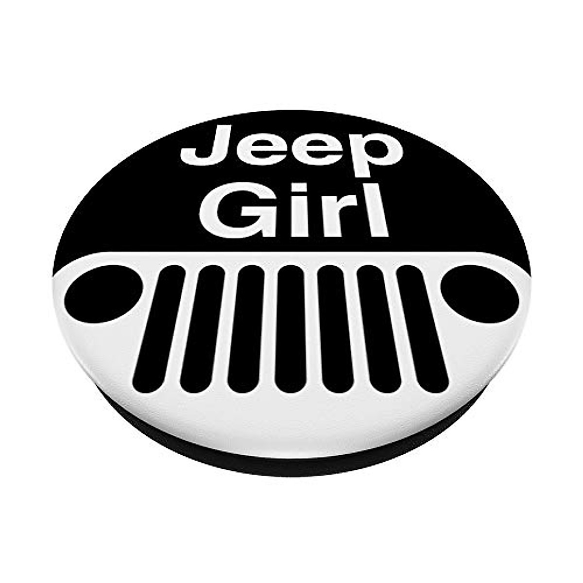 Off Road Driving SUV Car Truck Tractor Girl White Black PopSockets Swappable PopGrip