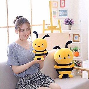 JUWA Cute Rabbit Honeybee Plush Toy Stuffed Animal Toy Bee Plush Animal Doll Plush Pillow (20 inch)