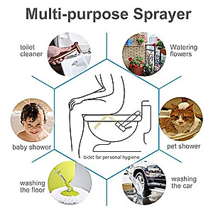 Bidet Sprayer for Toilet, Handheld Cloth Diaper Sprayer