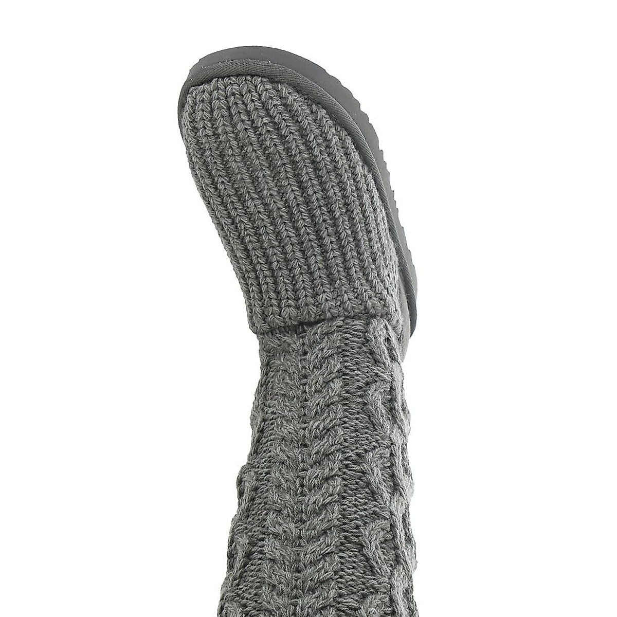 UGG Unisex-Child Classic Cardi Cabled Knit Boot, Grey, 8 Toddler