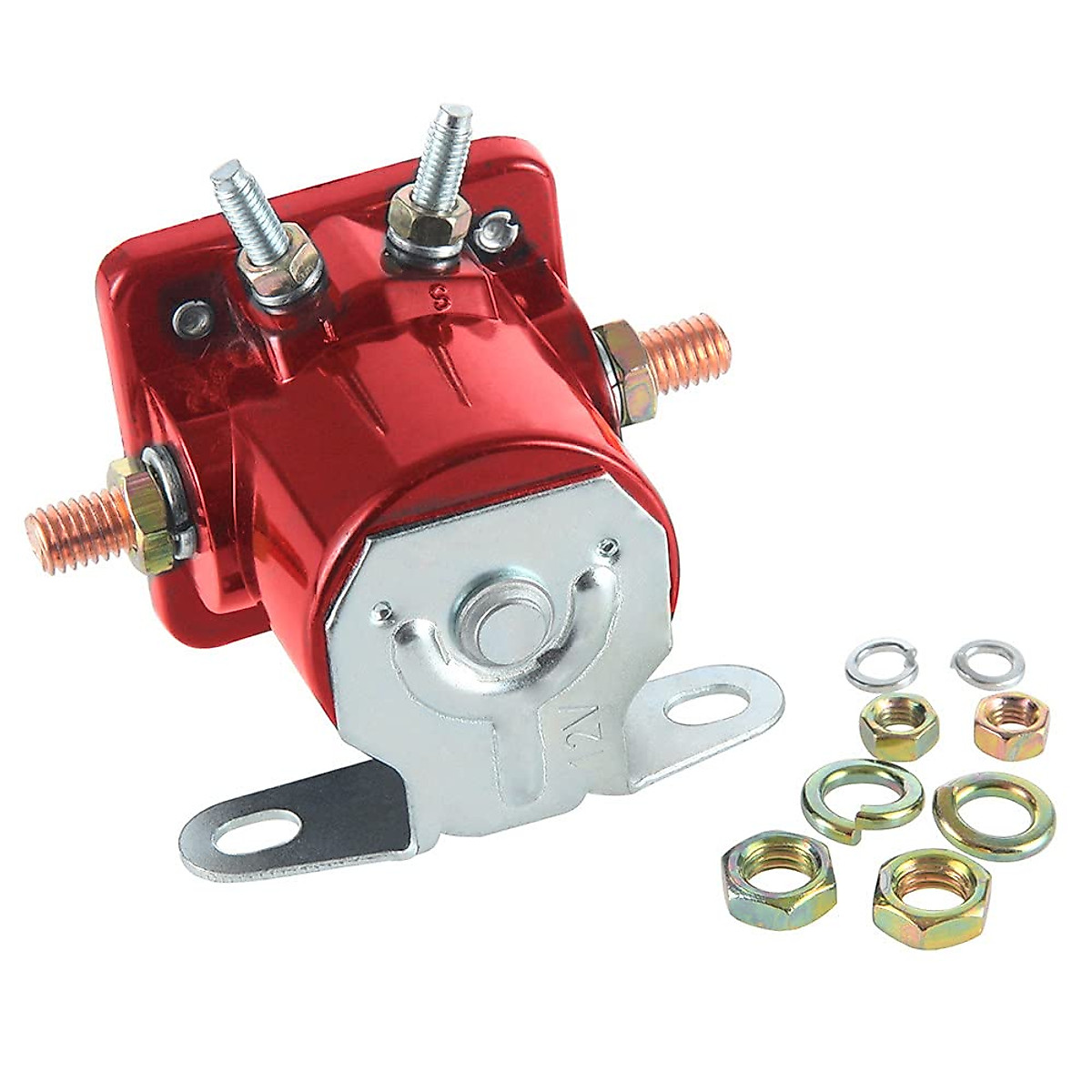 MIDIYA New Ford Hot Rod Starter Relay Solenoid 12V Heavy Duty SW3 Fits Most Ford 1956-up and Replaces B-6A-11450A,C6AF,C7AF,C3912, C9AF,D2AF11450AA 50-430