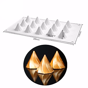 1PCS Mini Cone Small Peak Mousse Cake Mold Candle Mold Soap Mold Silicone Chocolate Mold French Dessert Pastry Baking Bakeware Ice