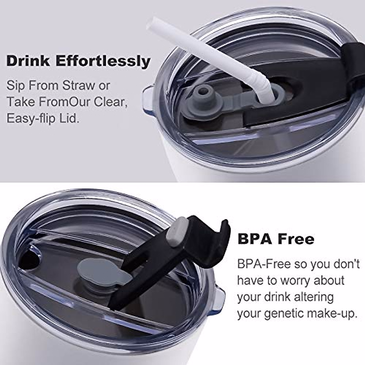 LLJEYOU Black Woman Flowers Birds Tumbler Insulated Travel Mug Stainless Steel Travel Tumbler Car Cup with Straw And Brush with Lid 20oz