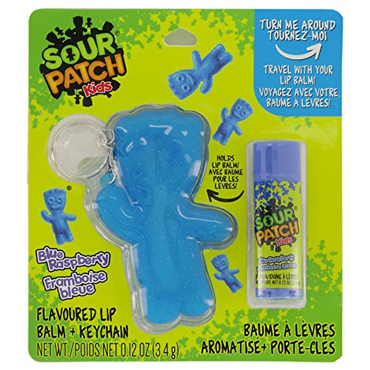 Taste Beauty Sour Patch Kids Blue Raspberry Lip Gloss Keychain