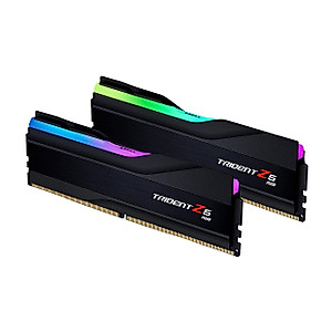 G.Skill Trident Z5 RGB Series (Intel XMP) 32GB (2 x 16GB) 288-Pin SDRAM U-DIMM DDR5 6000 CL32-38-38-96 1.35V Dual Channel Desktop Memory F5-6000J3238F16GA2-TZ5RK (Matte Black)