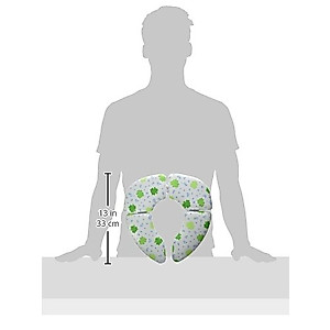 Mommy's Helper Cushie Traveler Folding Padded Potty Seat in White with Frog Design, Includes Convenient Carry Bag for Easy Transport