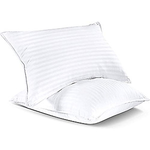 Utopia Bedding Bed Pillows for Sleeping Standard Size (White), Set of 2, Cooling Hotel Quality, for Back, Stomach or Side Sleepers