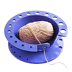 KOKNIT Yarn Bowl - PlasticYarn Bowls for Crocheting with Holes, Preventing Slipping and Tangles, Knitting Bowl Mothers Day Gift for Knitting Lovers