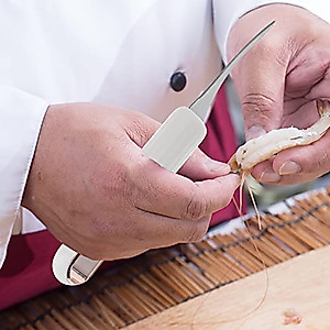 CALLARON Fishing Tackle Stainless Steel Crab Crackers Shrimp Line Cleaner Oyster Shucker Fish Bone Remover Shrimp Deveiner Tool Seafood Peeler Knives Stainless Steel Cleaner