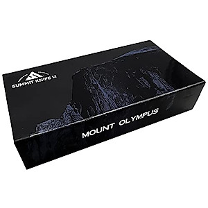 Summit Knife Co Mount Olympus EDC Folder Knife 2.75” VG10 Stainless Steel Blade - Black Carbon Fiber Scales Handle - Gentlemans Every Day Carry Lightweight Folding Pocket Knife