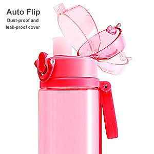 Home Tune Cute Water Bottle for School Kids Girls, Soft Silicone Chug Lid & BPA FREE & Leak Proof & Easy Clean, 24oz / 700ml - Unicorn