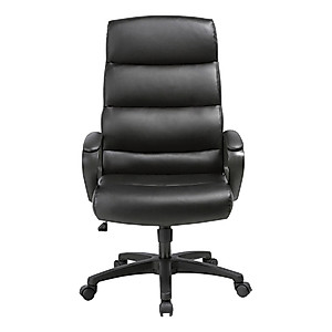 Lorell LLR41843 Soho High-Back Leather Executive Chair
