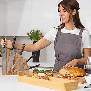 Elegant OTTAVA Magnetic Knife Block Attaches 10 Knives - Sanitary Magnetic Knife Holders - Magnetic Knife Holder Gift - Magnetic Knife Blocks Elevate Kitchen Space