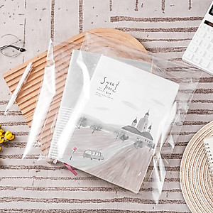 11x14 Cellophane Bags Self Adhesive, 50 Count Self Sealing Cellophane Bags Clear Plastic Bags for Clothes Packaging T Shirt bags Bags for A4, Packaging, Clothing & T Shirts, Pants, Foods, Flyers