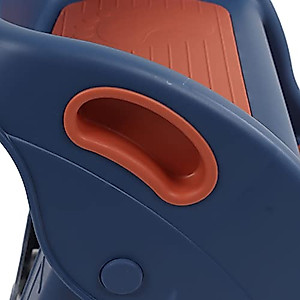 Drfeify Kids Two Step Stool,Thicken Slip Resistance Toddler Footstool,Folding Stable Base Lightweight Potty Training Stool for Bathroom (Red Blue)