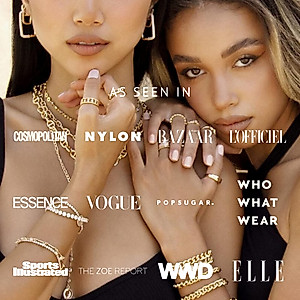 Ettika Dangle Earrings for Women. Crystal Oval 18k Gold Plated Drape Earrings. Fashion Jewelry