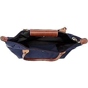 Longchamp Le Pliage Tote Shoulder Bag, Navy Blue, Medium
