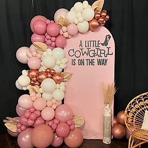 HKYOOD Retro Blush Pink Balloons - 70 Packs 12 inch Dusty Pink Metallic Chrome Rose Gold White Sand Nude Balloons for Baby Shower Bridal Shower Girls Boho Birthday Wedding Party Decorations Supplies