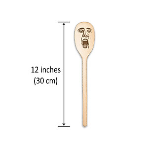 Nicolas Cage Features On Wooden Spoon Nic Cage Face On Things Gifts For Birthday Housewarming Gift Funny Meme Gag Prank Gift Chef Gift (1 Spoon)