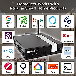 HomeSeer HomeTroller PRO Smart Home Controller Hub | Locally Managed Automation | Also Compatible with Alexa, Google Home & IFTTT