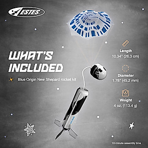 Estes Blue Origin New Shepard 2198 | Beginner Level