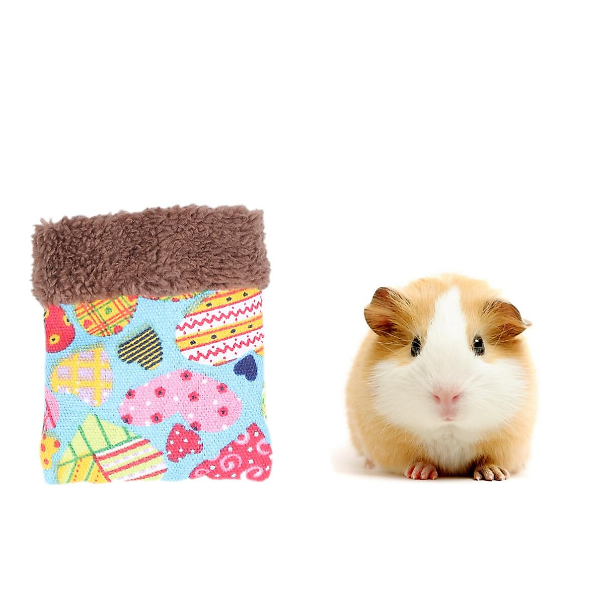 POPETPOP 3pcs Chinchilla Bedding Fleece Sleeping Bag Hamster Cage Bedding Guinea Pig Bed Pet Bed House Hamster Sleeping Bag Bed Linings Hug Cup Cotton Nest Mice Warm Mat Hamster House Bed