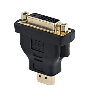 StarTech.com HDMI Male to DVI Female - HDMI to DVI-D Adapter - Bi-Directional - DVI to HDMI (HDMIDVIMF), Black