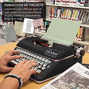 The Oliver Typewriter Company Timeless Manual Typewriter, Black