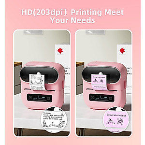M220 Label Maker, Phomemo Label Printer, 3 Inch Bluetooth Thermal Sticker Maker Machine for Home,Office,School,Barcode Printer for Address,Mailing,Box,Cup,Compatible with Phone & PC,with 3 Rolls Label