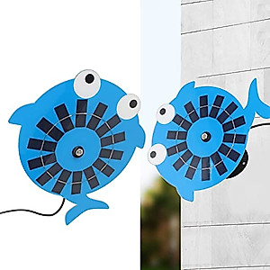 Solar Panel Mounting, Jump Starters Battery Chargers Portable Power Solar Panel Mounting Bracket Outdoor PV Monitoring Wall Rack with Charging Head 10W Dolphin Shap