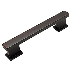 Cosmas 10 Pack 702-3.5ORB Oil Rubbed Bronze Contemporary Cabinet Hardware Handle Pull - 3-1/2" Inch (89mm) Hole Centers