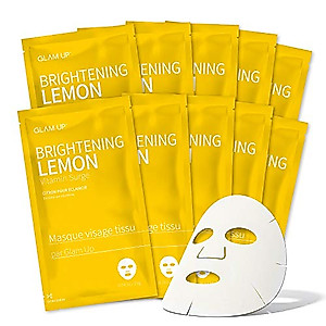 GLAM UP Sheet Mask Brightening Lemon (10 sheets)