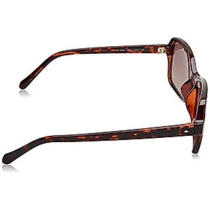 Fossil Women's Female Sunglass Style FOS 3095/S Oval, Dark Havana, 54mm, 18mm