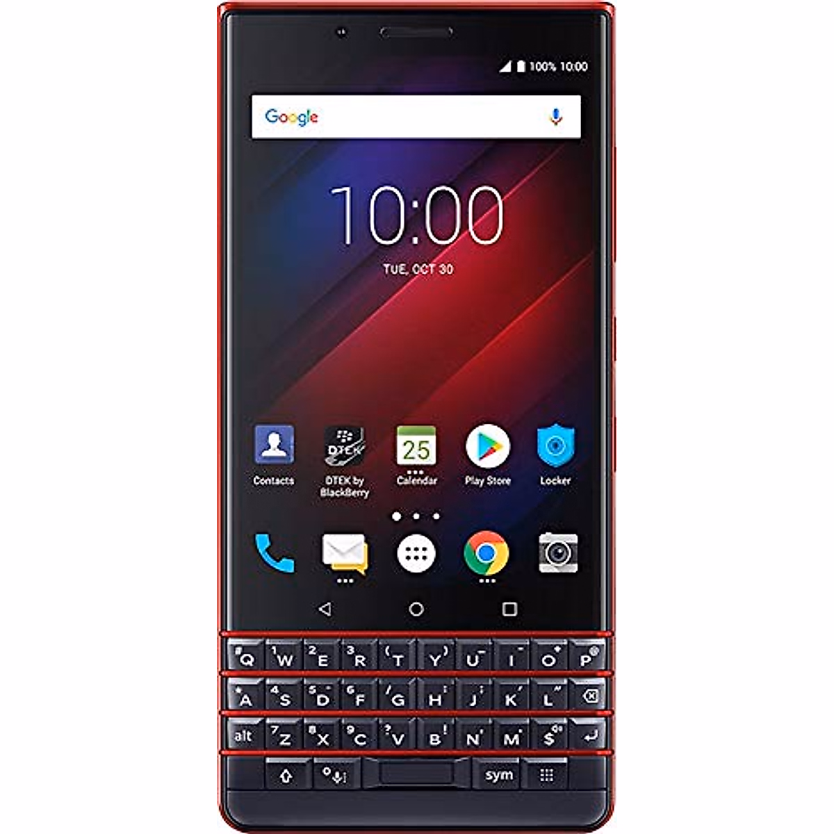BlackBerry Key2 LE 64GB Unlocked GSM Phone w/Dual 13MP & 8MP Camera (Atomic Red Limited Edition, 64GB Dual Sim (ATT, Verizon, Tmobile))
