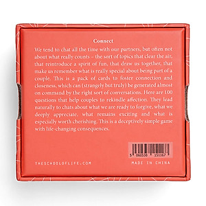 The School Of Life - Connect Game - Remember Why You Matter to One Another - Couple Conversation Cards