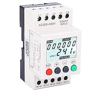YWBL-WH RD6-W LCD Display Under Over Voltage Phase Sequence Protector 3 Phase Voltage Monitor Relay 208-480VAC