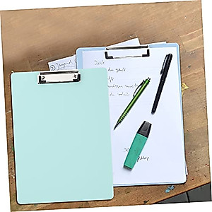IMIKEYA 2Pcs a4 Folder Board Plastic folders Paper Folder Office Supplies folders Hospital clipboard a4 clipboard hardback Clip Boards Metal Office Document Clip exam Paper Clips Thin