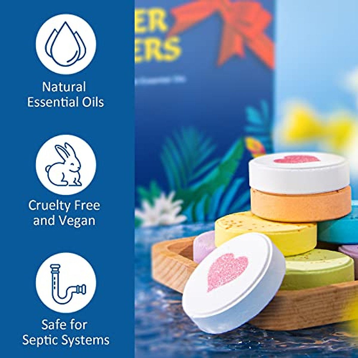 Aofmee Shower Steamers, 12 Shower Bombs, Shower Steamers Aromatherapy for Women, Shower Tablet for Mom Wife, Relaxation Gifts for Women Who Have Everything on Christmas Birthday Valentines Mothers Day