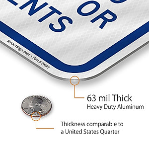 SmartSign - K-8583-HI-12x18 "Notice - Management Is Not Responsible For Theft Or Damage To Vehicles" Sign | 12" x 18" 3M High Intensity Grade Reflective Aluminum