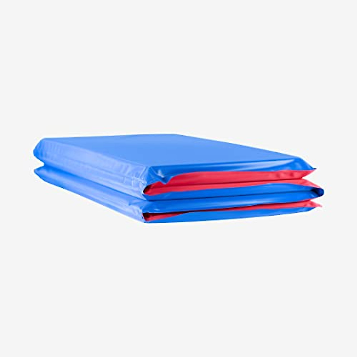 KinderMat, 5/8" Thick with Pillow Section, 4-Section Rest Mat, 45" x 19" x 5/8", Red/Blue, Great for School, Daycare, Travel, and Home, Made in The USA