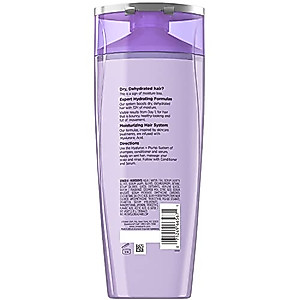 L'Oreal Paris Elvive Hyaluron Plump Hydrating Shampoo for Dehydrated, Dry Hair Infused with Hyaluronic Acid Care Complex, Paraben-Free, 12.6 Fl Oz