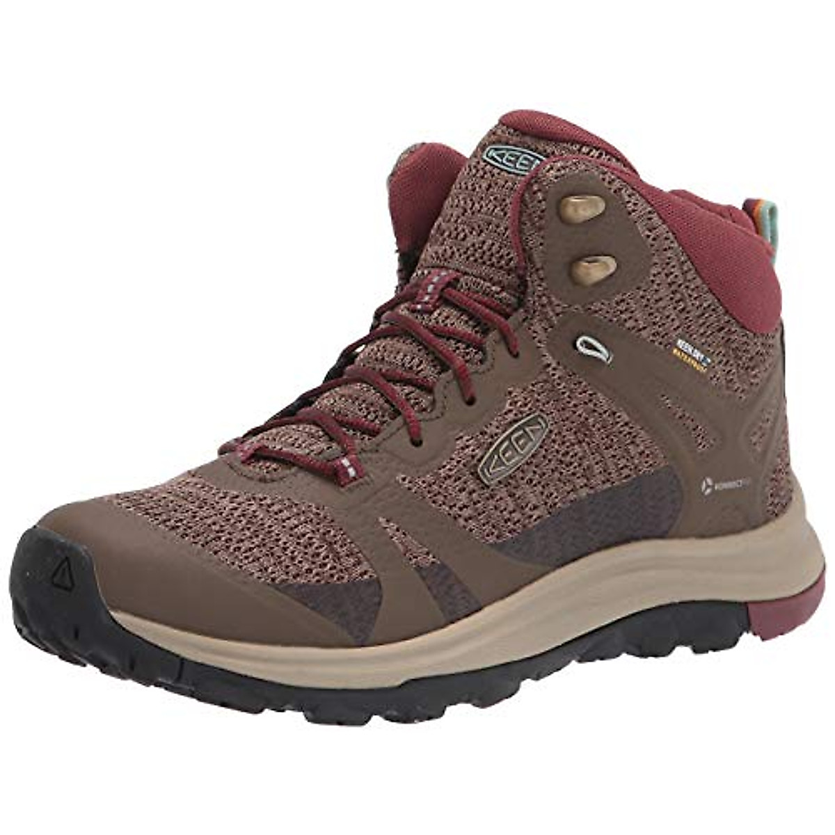 KEEN Womens Terradora 2 Waterproof Mid Height Hiking Boot, Canteen/Andorra, 9.5 US